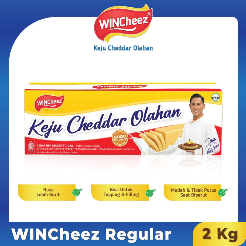 Jual Keju Wincheez Cheddar Cheese 2kg | Shopee Indonesia