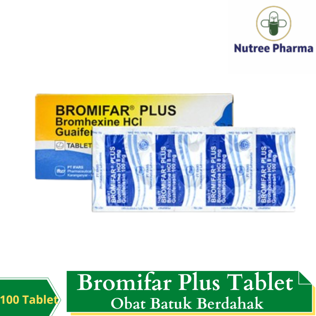 Jual ⚡MURAH & DIJAMIN ORI⚡ Bromifar Plus Box Isi 100 Tablet | Obat Batu ...