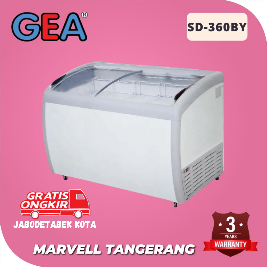 Jual Freezer Sliding Curve Glass GEA SD 360 BY Freezer Es Krim Original ...