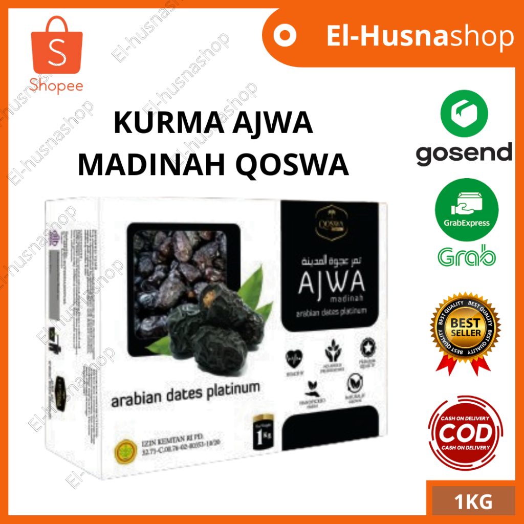 Jual Kurma Ajwa 1kg Premium Al Madinah Asli Kurma Nabi Organic Korma ...