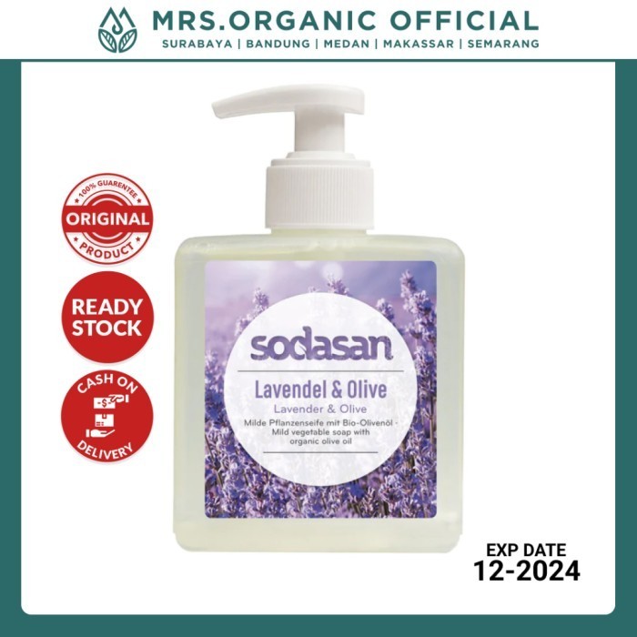 Jual Sabun Cuci Tangan Sodasan Hand Wash Lavender dan Olive 300ml | Shopee Indonesia