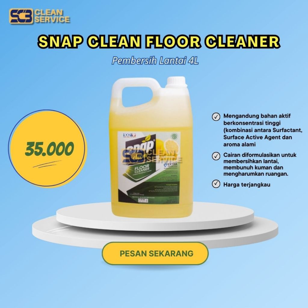 Jual Snap Clean Floor Cleaner 4L | Shopee Indonesia