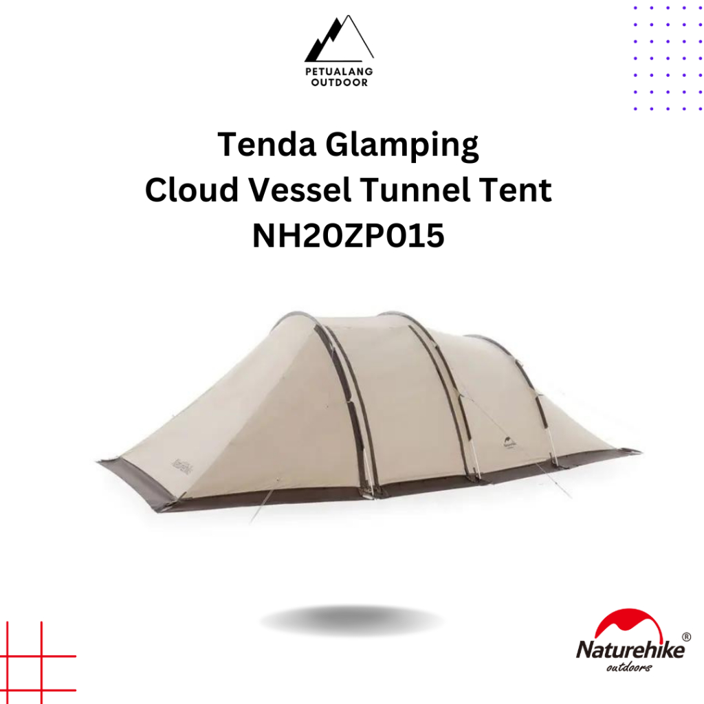 Jual Naturehike Tenda Glamping NH20ZP015 Cloud Vessel Tunnel Tent ...