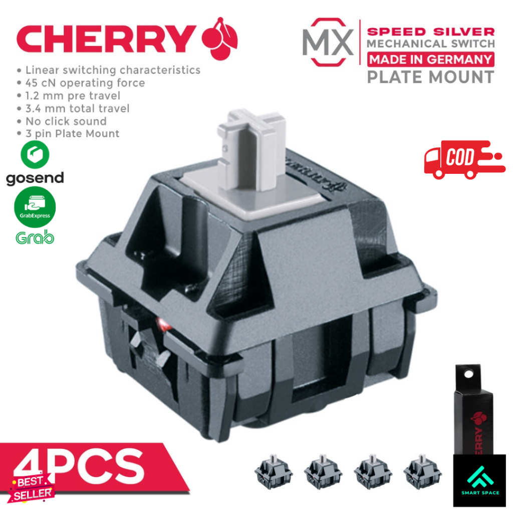 Jual [SPCE] Cherry MX Isi 4 Mechanical Switch Keyboard Plate Mount 3 ...
