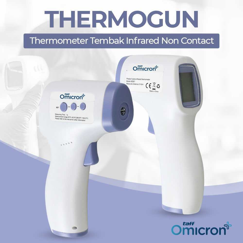 Jual TaffOmicron Termometer Suhu Badan Infrared Digital Non Contact ...