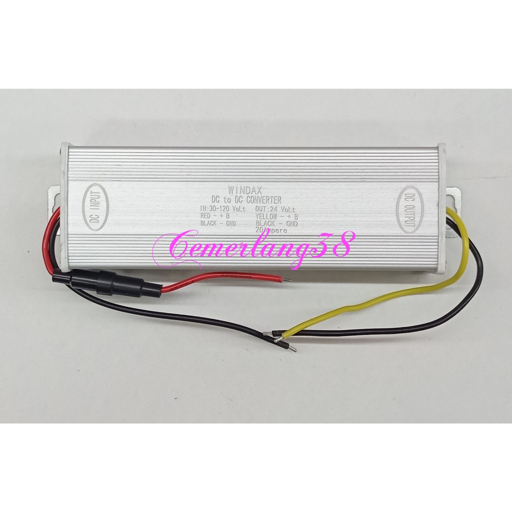 Jual 24 VOLT DC DC CONVERTER 30-120V TO 24 VOLT 20A ( STEP DOWN 24 VOLT ...