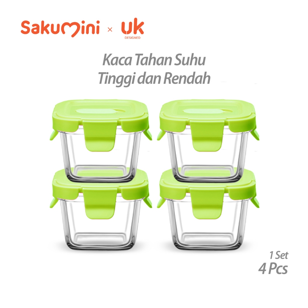 Jual Sakumini Food Container Glass Storage Jar Bowl Wadah Gelas Kaca ...