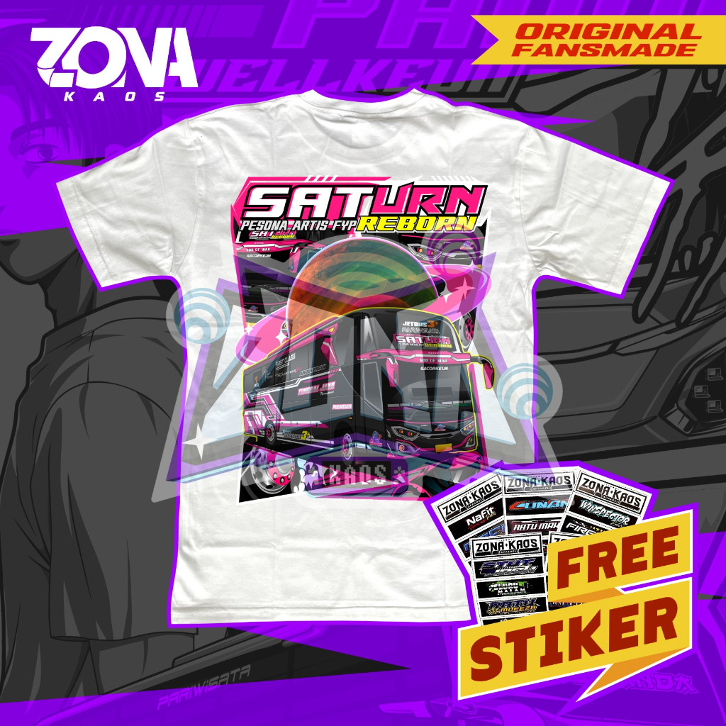 Jual ( FREE STIKER ) KAOS BIS SATURN REBORN PINK TUNGGAL JAYA BAJU ...