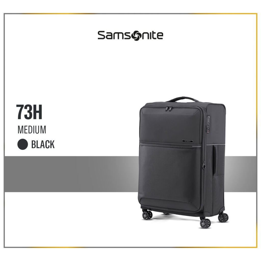 Jual Samsonite Koper Softcase 73H Spinner Medium 26 Inch - Black | Shopee Indonesia