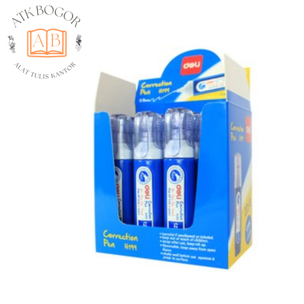 Jual Deli Tipe X Cair Ujung Metal Cepat Kering H119 Correction Pen 12 ...