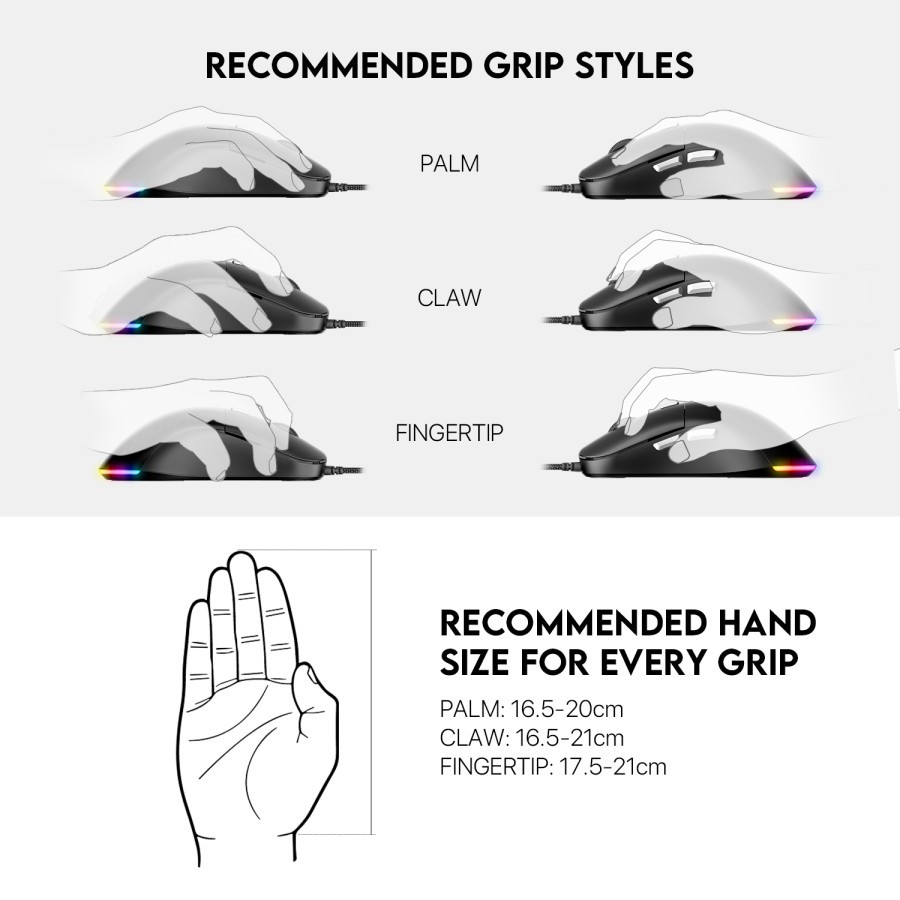 Jual Fantech VX9 / VX9S Kanata RGB Gaming Mouse Garansi Resmi Ambidextrous | Shopee Indonesia