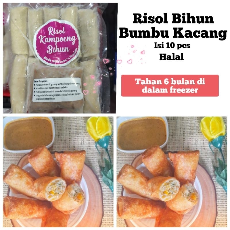 Jual Risol Bihun isi 10 +bumbu kacang frozen | Shopee Indonesia