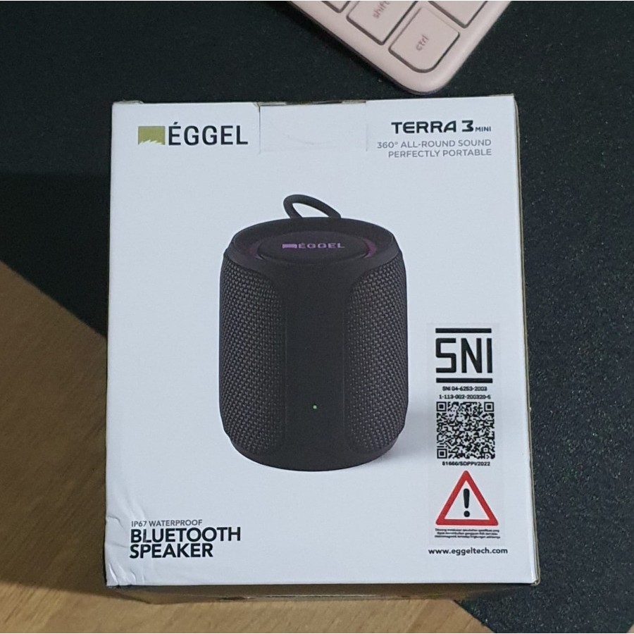 Jual Bluetooth Speaker EGGEL TERRA 3 MINI Portable Waterproof 360 Sound ...