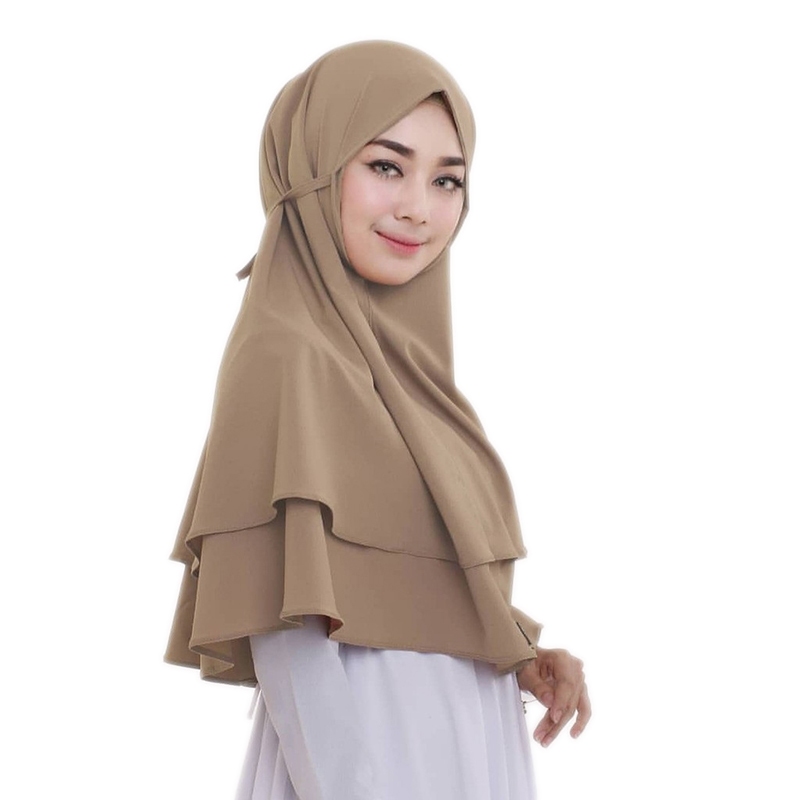 Jual ARSS Paket 4 Pcs Hijab Bergo Instan 2 Layer Simple Maryam Dua ...