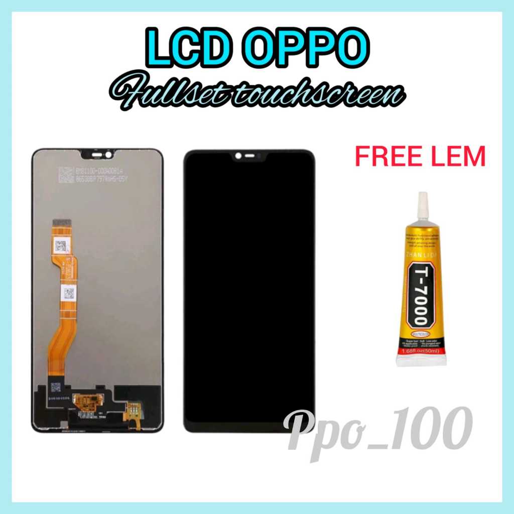 Jual GRATIS LEM Lcd Oppo F7 / F7 Pro Fullset Original Touchscreen Asli Layar hp copotan | Shopee ...