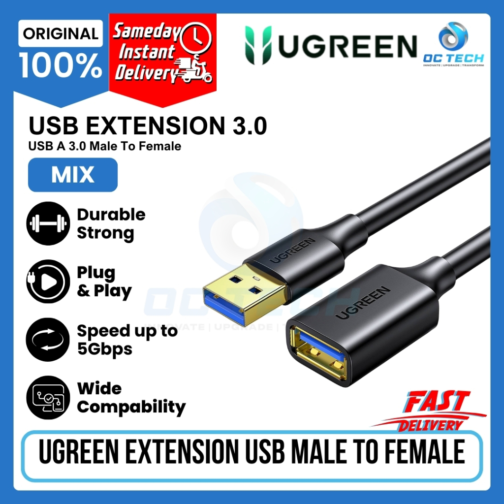 Jual Ugreen Kabel Extension Usb 3 0 Male To Female Kabel Perpanjang