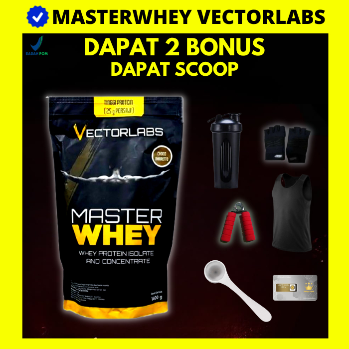 Jual MASTER WHEY VECTORLABS 3LBS 1.4 KG BPOM SUSU PROTEIN WHEY ISOLATE ...