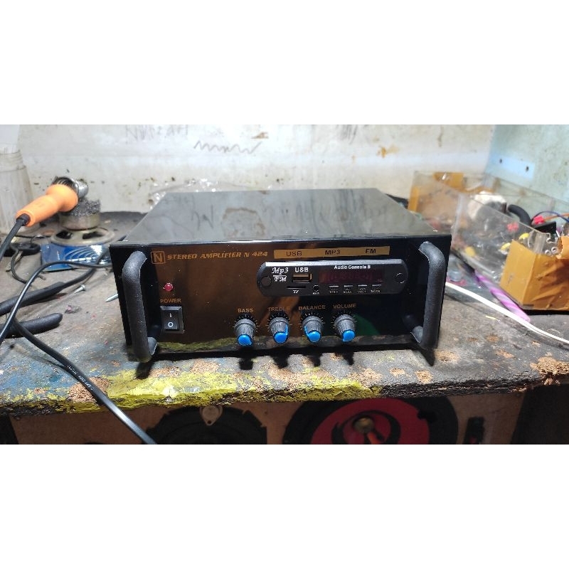 Jual POWER AMPLIFIER RAKITAN 5A CT32 200WATT MONO Volume,Treble,Bass ...