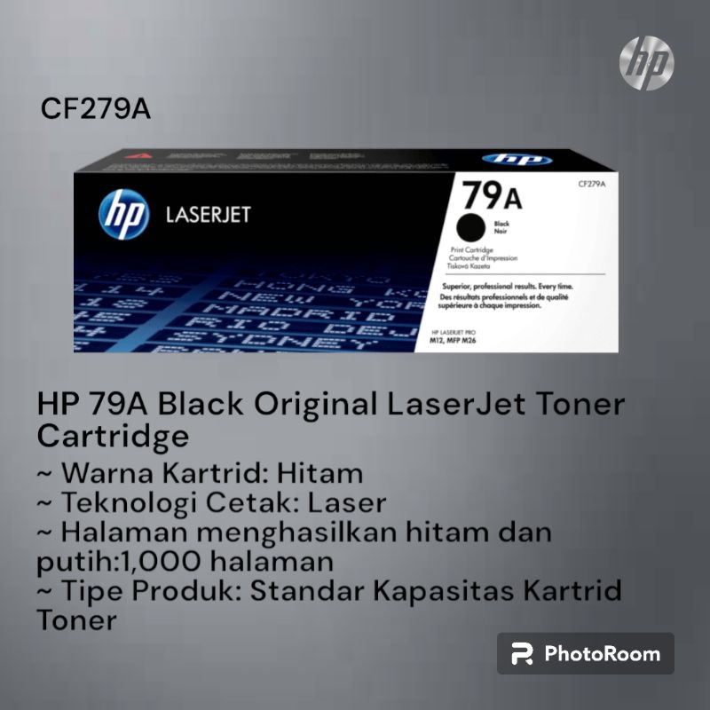 Jual HP 79A Black Original LaserJet Toner / Tinta Cartridge | Shopee Indonesia
