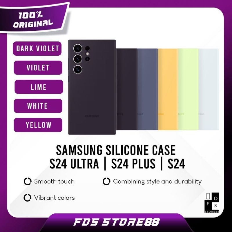 Jual Samsung Silicone Case S24 S24 Plus S24+ S24 Ultra Silicone Cover ...