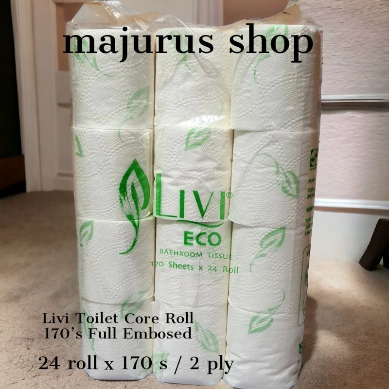Jual Tissue LIVI Roll Thailand 170s (Tisu Roll) 1PACK isi 24Roll ...