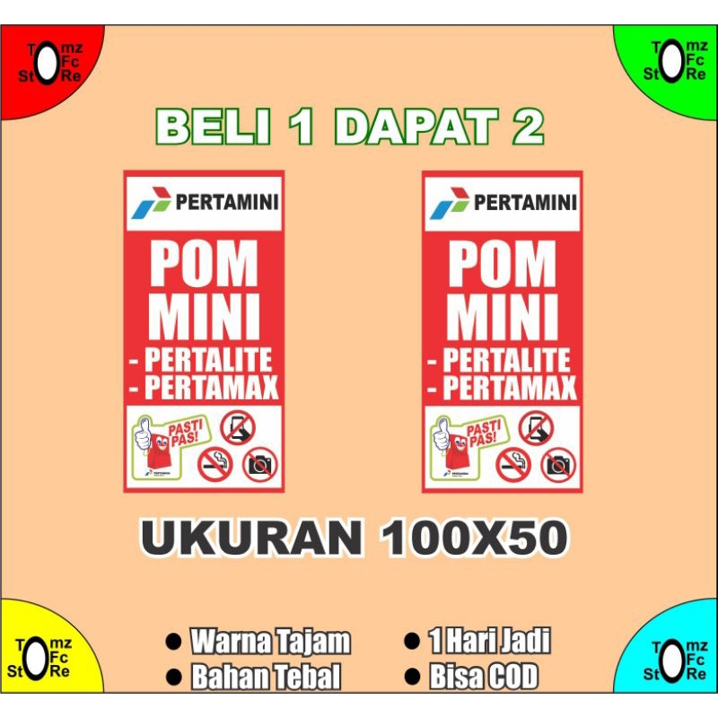 Jual BANNER POM MINI /SPANDUK POM MINI/BANNER, SPANDUK, BALIHOPOM MINI ...