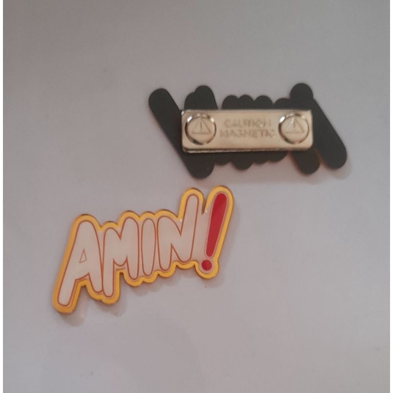 Jual pin amin viral model terbaru mahnet | Shopee Indonesia