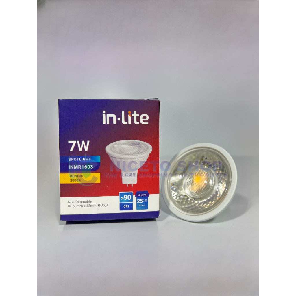 Jual INLITE Lampu mr16 INMRI603 InLite 5W 7W 220V-240V GU 5,3 | Shopee ...