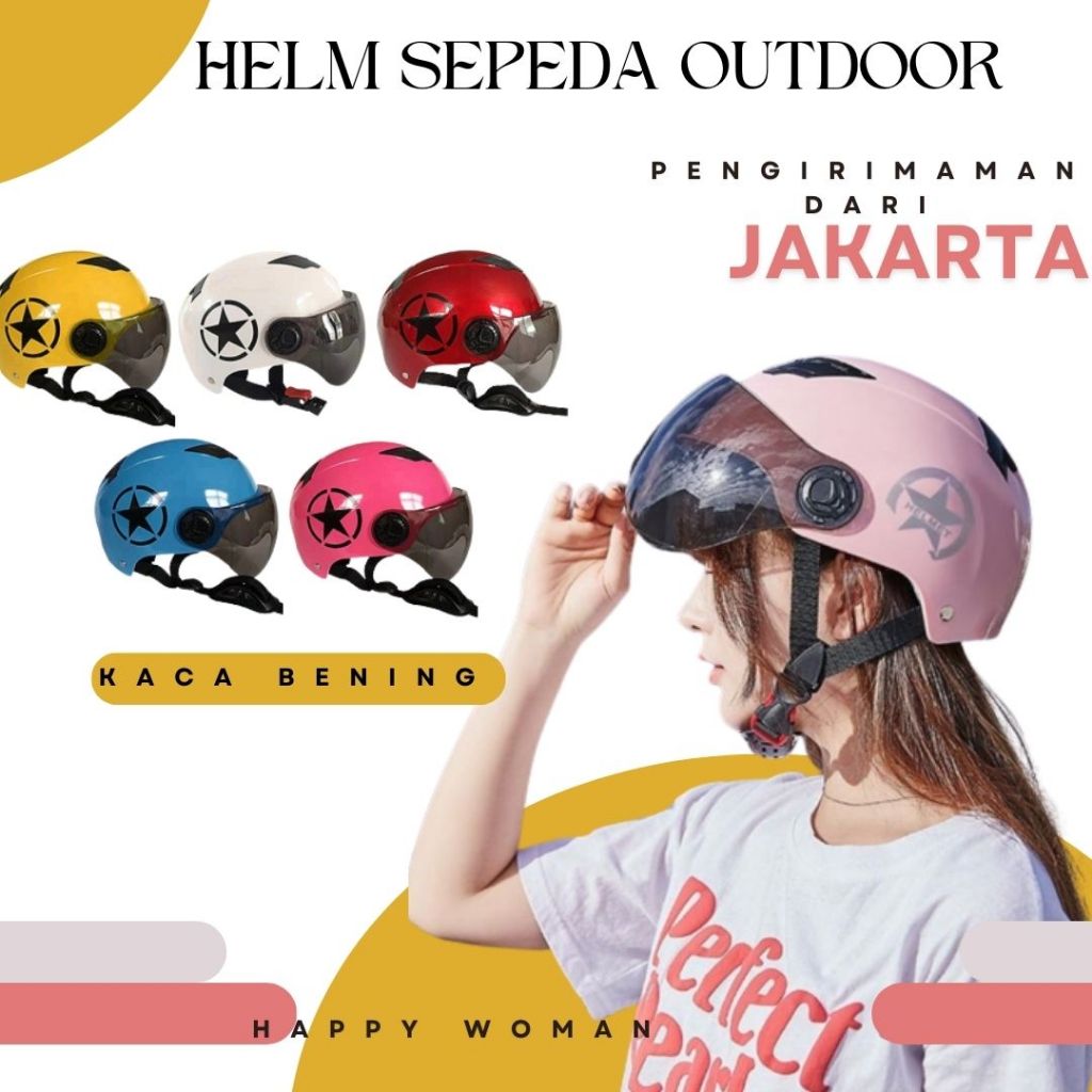 Jual Helm Sepeda Skuter Motor Elektrik Half Face Helm Sepeda Helm