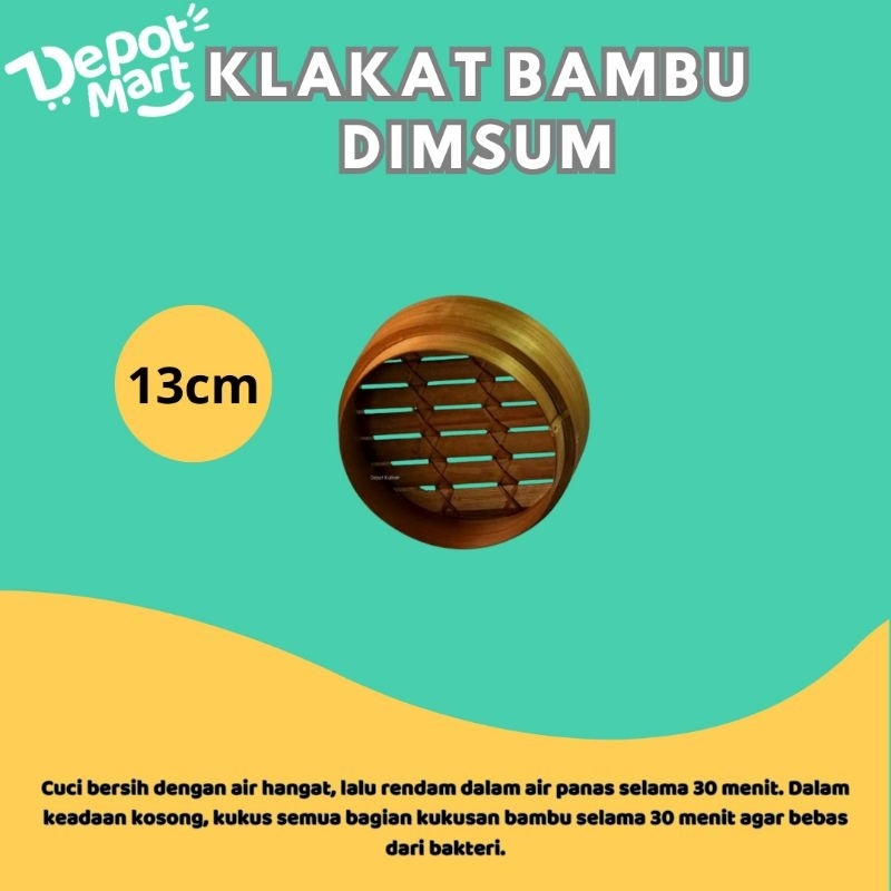 Jual Klakat Bambu Kukusan Dimsum 13 Cm | Shopee Indonesia