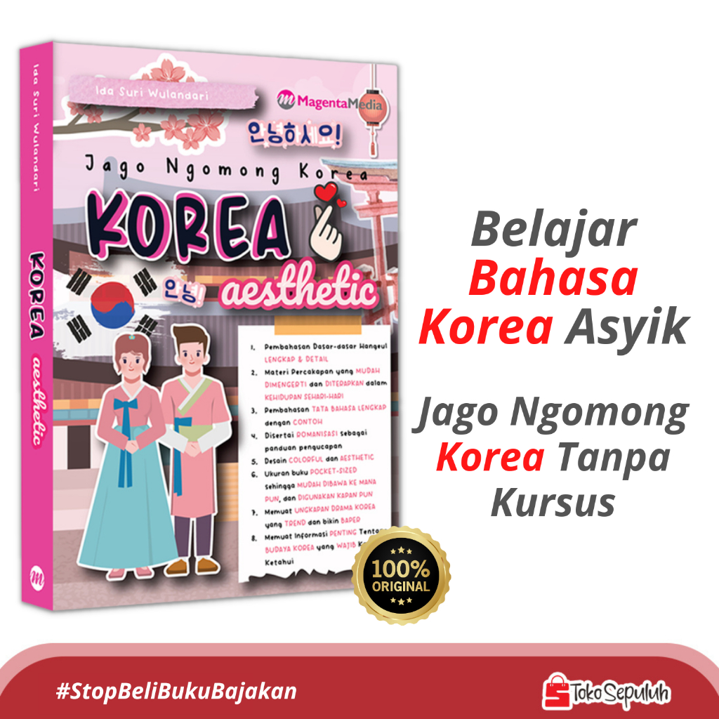 Jual Buku Belajar Bahasa Korea - Korean Vocabulary For Daily Conversation - Kosakata Percakapan ...