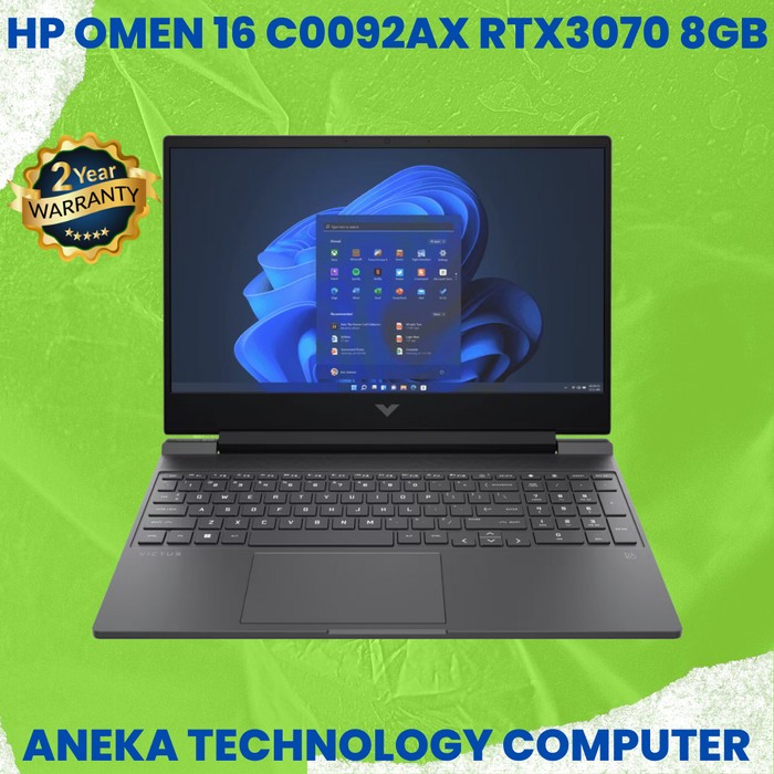 Jual HP OMEN 16 C0092AX RTX3070 8GB/ RYZEN 7 5800H 16GB 512SSSD W11+OHS ...