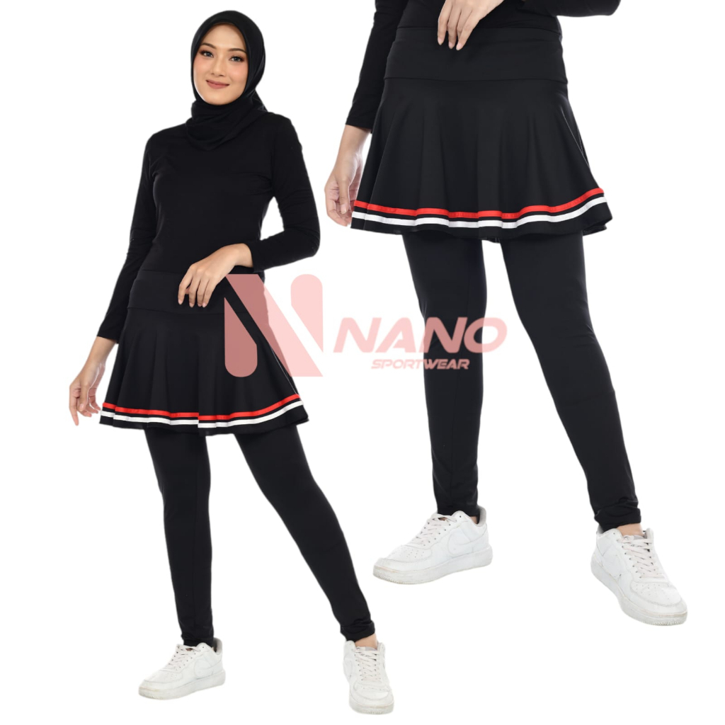 Jual Nano Sportswear Legging Rok Olahraga / Celana Legging Rok ...