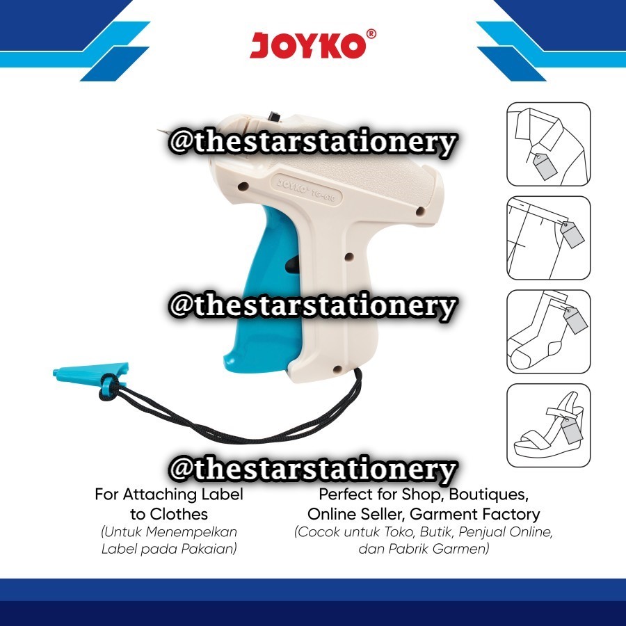 Jual (1 Biji) GROSIR Tag Gun Joyko TG-610 / Tag Gun Alat Tembak Label ...