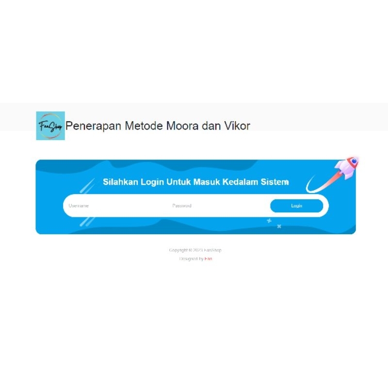Jual Aplikasi SPK Penerapan Metode Moora dan Vikor Berbasis Web ...
