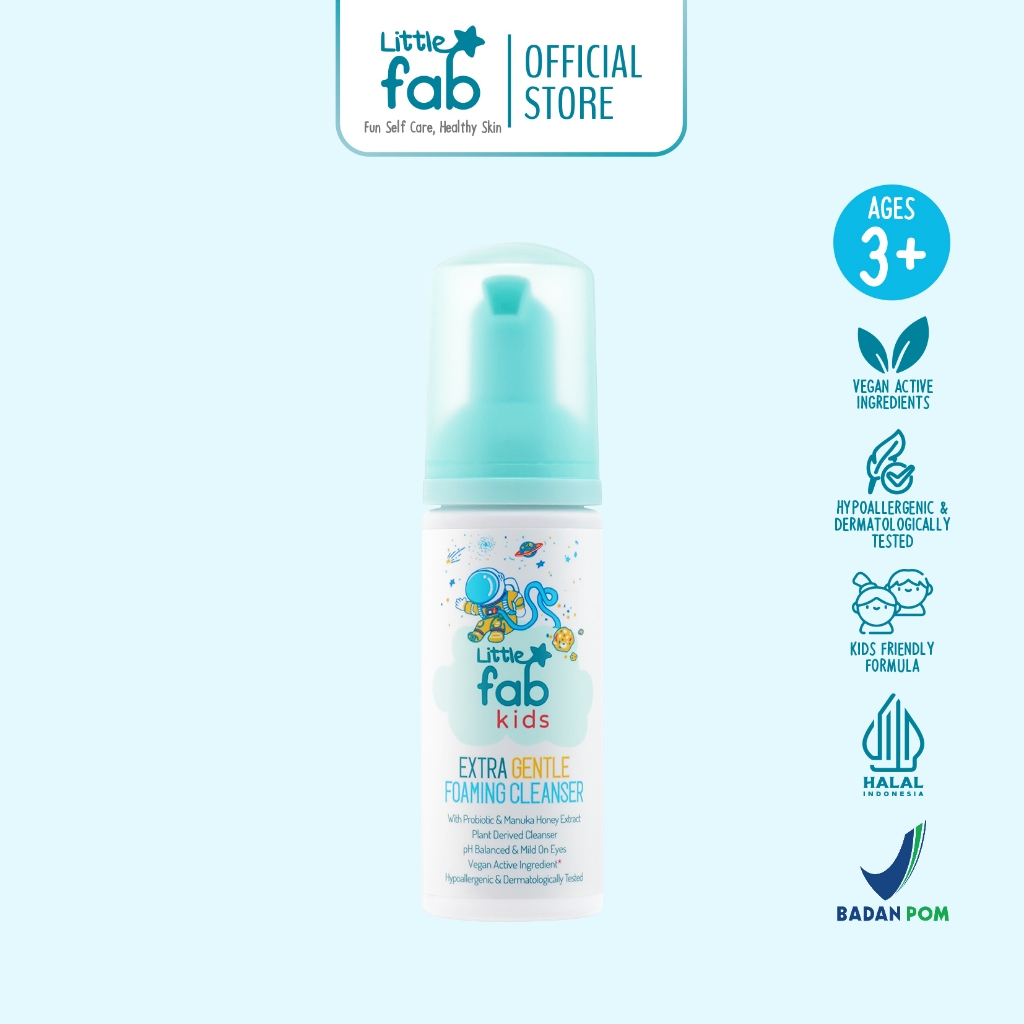 Jual Little Fab - Kids Extra Gentle Foaming Cleanser Boy 60ml ...