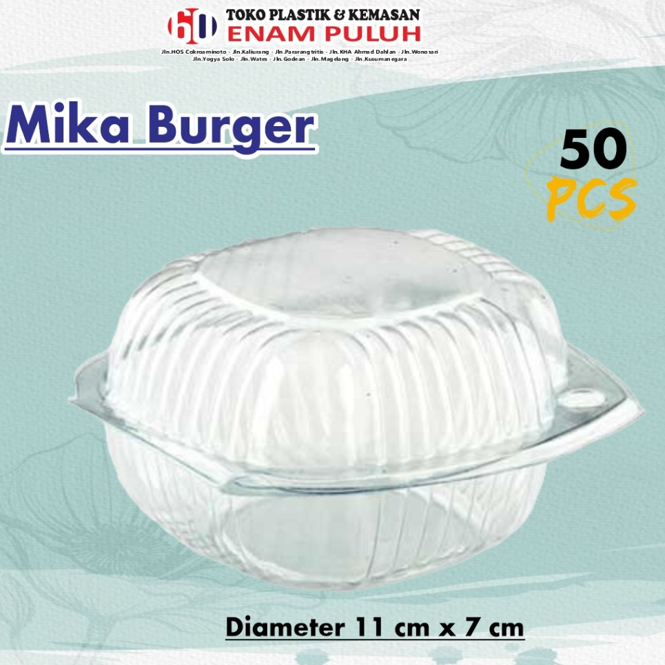 Jual Mika Burger / Kotak Burger / Tray Mika Snack / Mika Hamburger ...