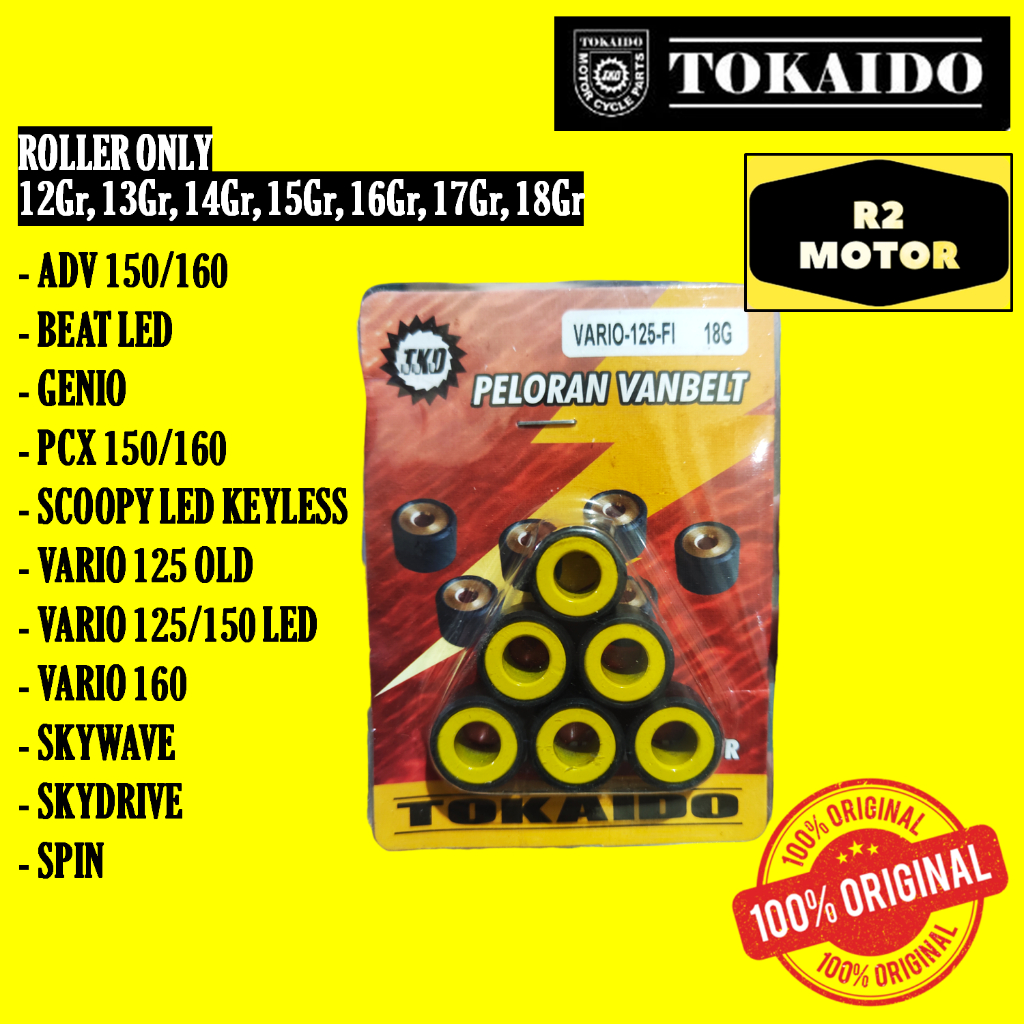 Jual TKD ROLLER ONLY ADV BEAT GENIO PCX SCOOPY VARIO SPIN SKYWAVE ...