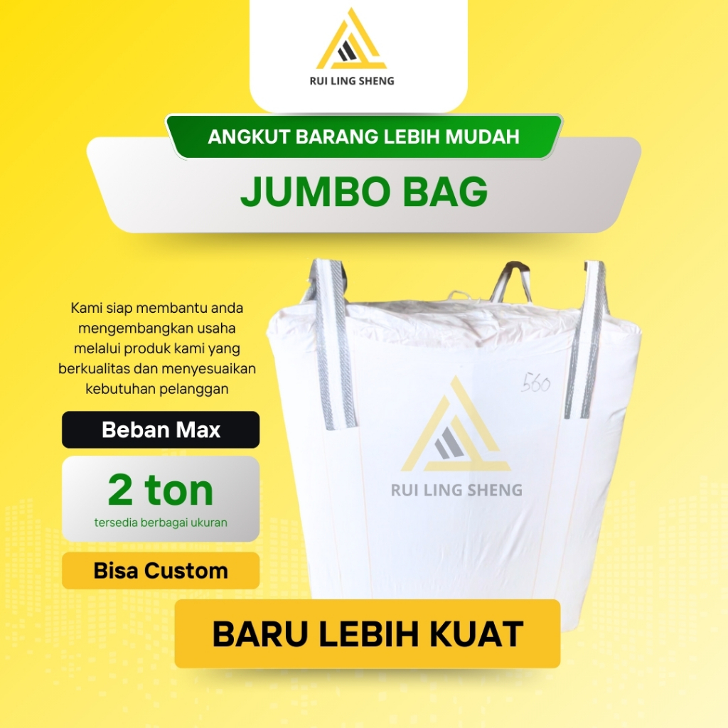Jual Jumbo Bag 500 kg, 1 ton, 2 ton Model B2 (TopDaffle Flat Daffle ...