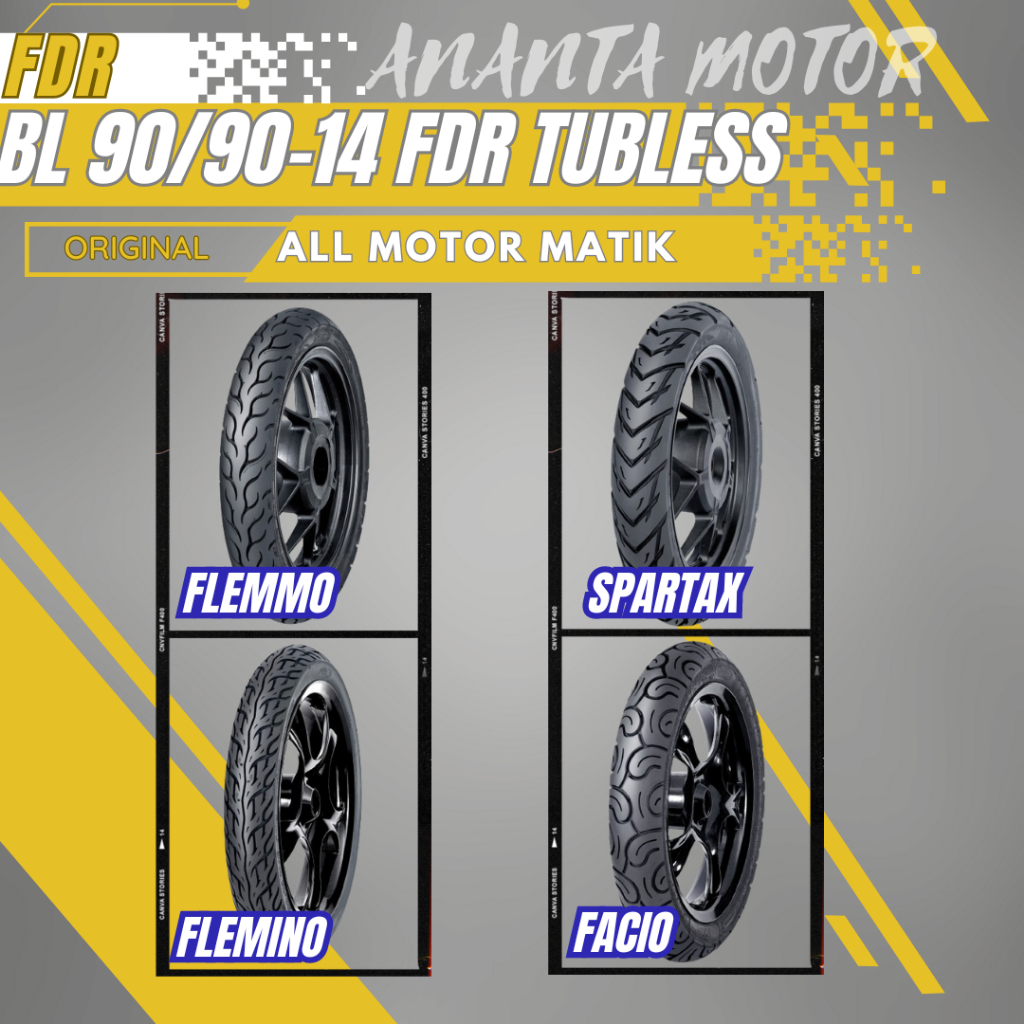Jual 2025 BAN LUAR 90/90-14 FDR TUBLES FLEMMO SPARTAX FLEMINO FACIO FDR TUBLES ORIGINAL | Shopee ...