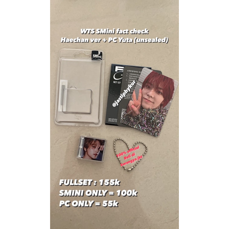 Jual SMINI FACT CHECK HAECHAN VER + PC YUTA (UNSEALED) | Shopee Indonesia