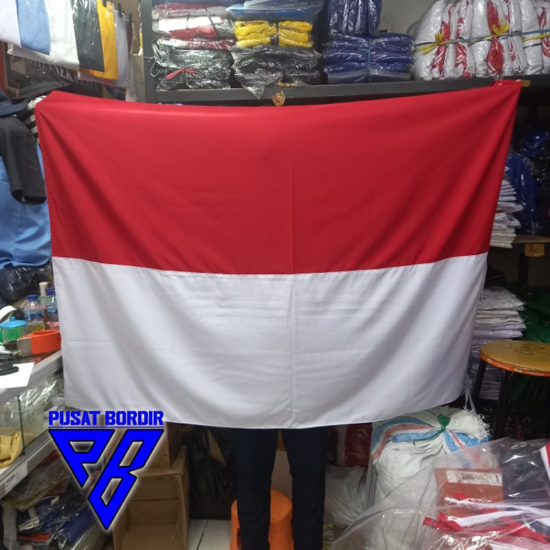 Jual Bendera merah putih double kain depan belakang / bendera merah ...