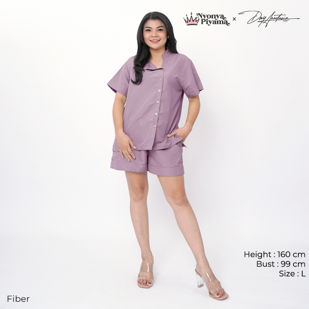 Jual Chef Pajamas Nyonya Piyama X Devy Anastasia Celana Pendek Set Baju ok / seragam | Shopee ...