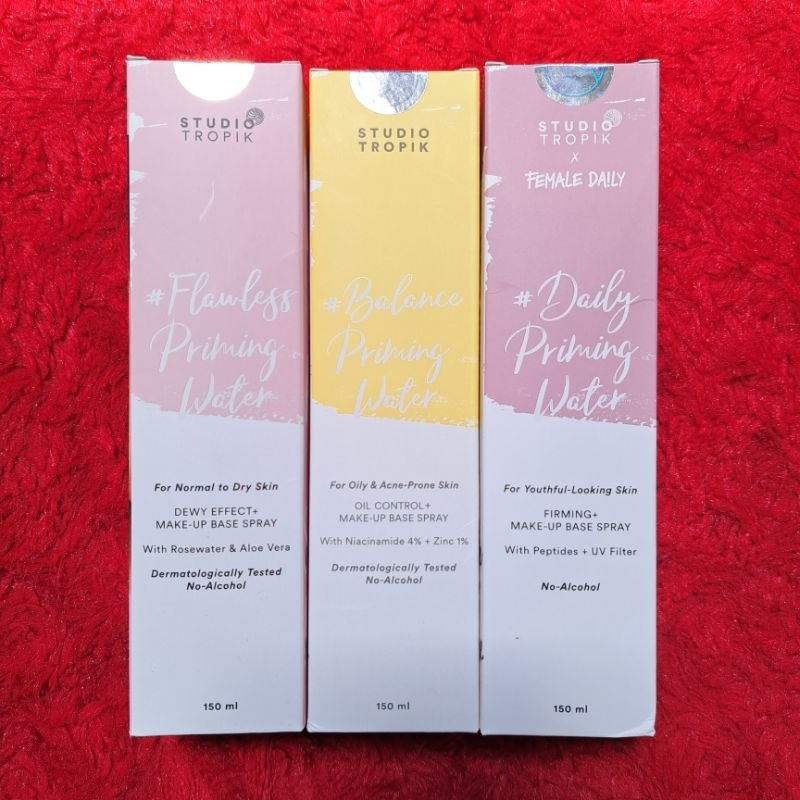 Jual Studio tropik priming water flawless / balance / daily 150 ml | Shopee Indonesia