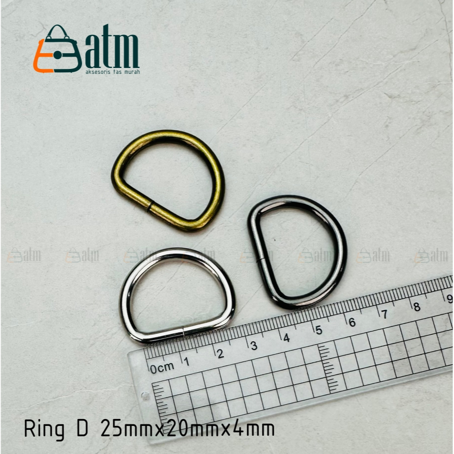 Jual Ring D Tas Murah 25mmx20mmx4mm | Shopee Indonesia
