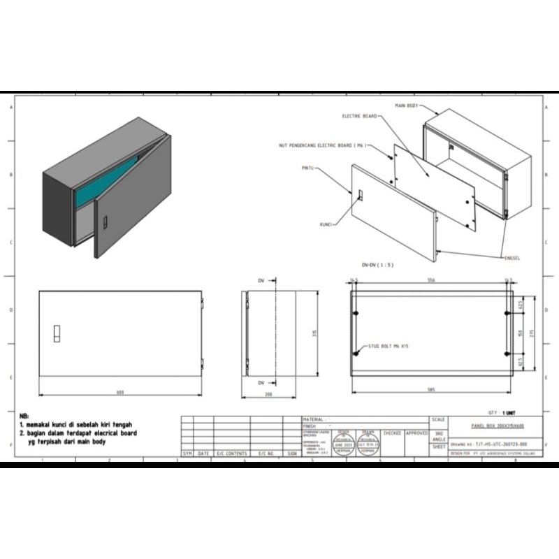 Jual box panel indoor landscape 31x60x20 60x31x20 pushlock 1.2mm ...