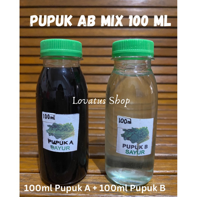 Jual Pupuk AB MIX Hidroponik Larutan Konsentrat 100 ML | Shopee Indonesia