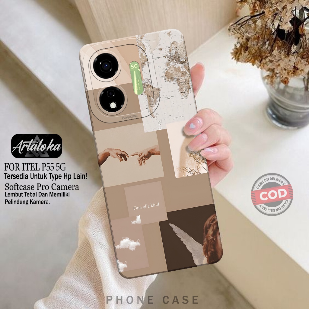 Jual Softcase Hp Itel P55 5G Fashion Case Aesthetic Case Itel P55 5G Terbaru Silikon TPU Pro ...