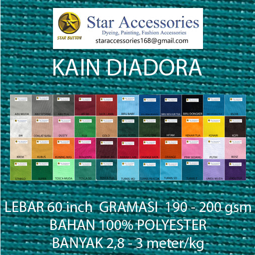 Jual 25kg KAIN DIADORA / Rp71.000/kg / SERAGAM OLAH RAGA SEKOLAH ...