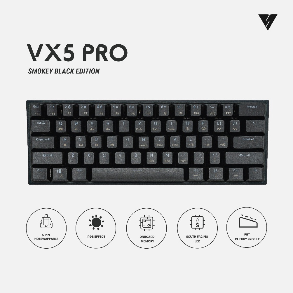 Jual ART N16C VortexSeries VX5 PRO Smokey Black Edition Mechanical ...